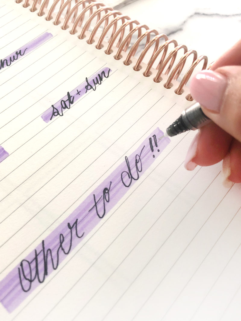 How to create a beautiful, hand written, bullet style to do list ...