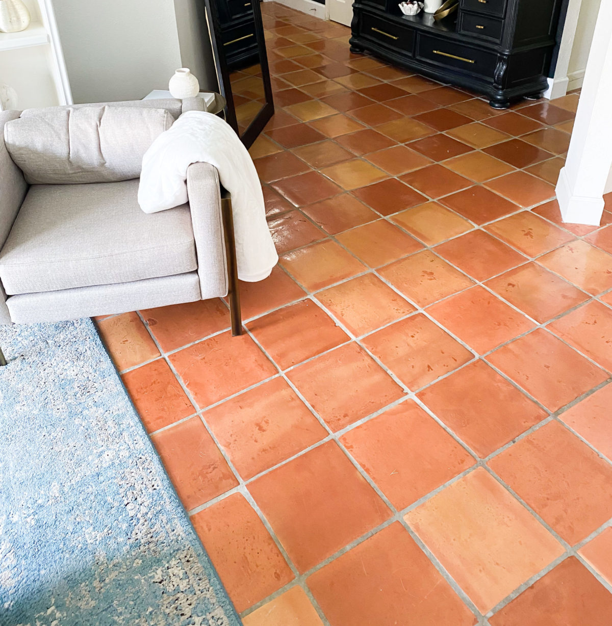 Saltillo tile for a Sophisticated Living Room » Glammed Events